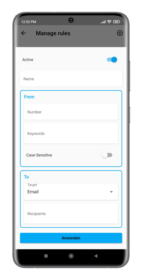AutoForward SMS For Android - AutoForward SMS
